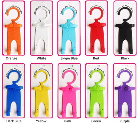 Human Shape Cell Phone Silicone Cases Silicone Phone Holder Colorful
