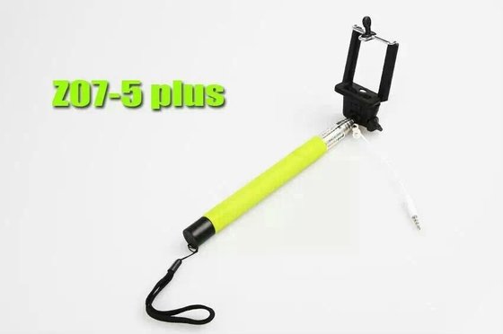 Selfie Stick Wire Mobile Phone Monopod Remote Control Handheld