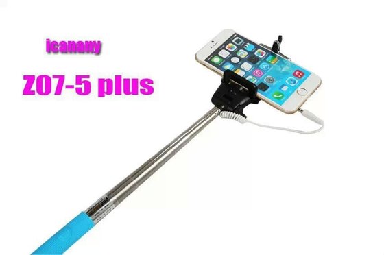 Selfie Stick Wire Mobile Phone Monopod Remote Control Handheld