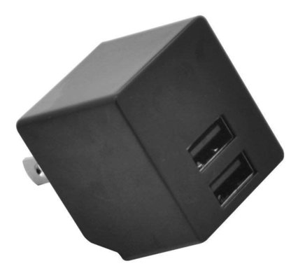Dual Port USB Power Plug Adapter Foldable US Plug USB 2.0 Connector