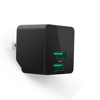 2 Port Foldable USB Power Adapter For Android Devices / Tablets / IPhone
