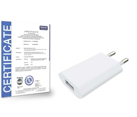 Huawei Single Port USB Travel Charger , Samsung / IPhone Cell Phone Wall Charger