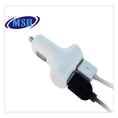 5V 2.1A / 3.1A / 4.2A / 4.8A 2 Port USB Car Charger with CE,Rohs,FCC Certification