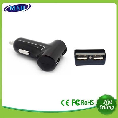 Universal Dual USB Car Charging Adapter for iPhone Samsung Bluetooth Speaker