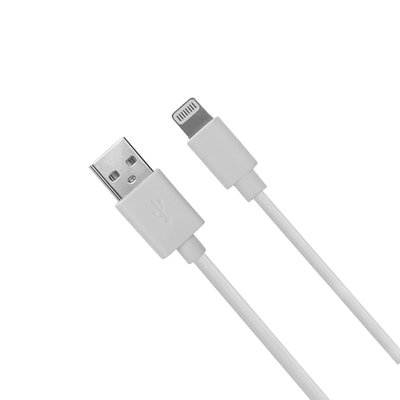 Round  IPad MFI Lightning Cable PVC / TPE Material Support 2.1A Current