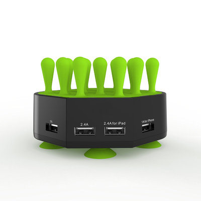 UL Desktop USB Charging Station With EU / UK / US / AU Pin Cable 5V 6.8A 34W
