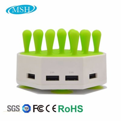 Phone Tablet Multiple USB Charger Station , 4 Ports USB Desktop Charger Station