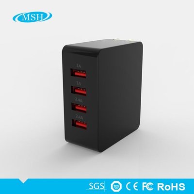 4 USB Ports Multi USB Wall Charger , 6.85*5.18*2.9cm USB Multi Port Charger