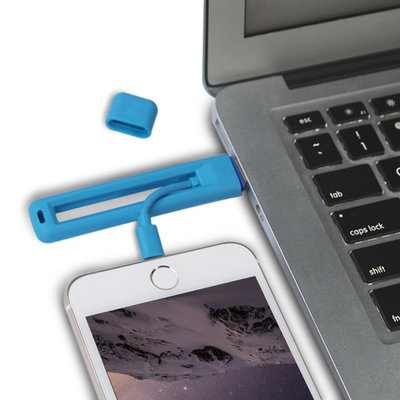 Silicone Data Apple Lighting Cable , IPhone IPad IPod Mfi Approved Lightning Cable