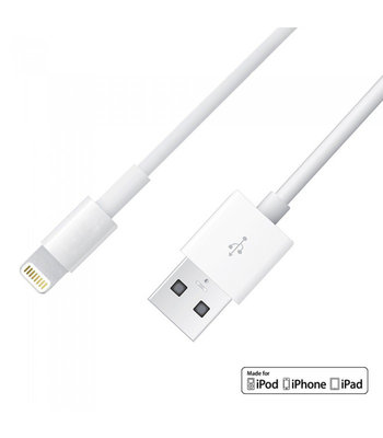 1m Apple Mfi Certified Lightning Cable , 8 Pin Lightning To USB Cable