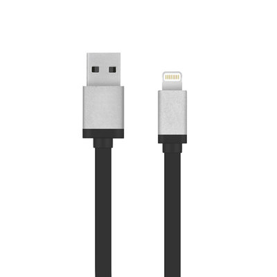 C48 Connector MFI Lightning Cable To USB Flat Wire Aluminum Housing