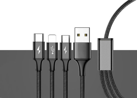Multiple USB Charger Cable / Charging Cord with 8Pin Lightning / Micro USB Connectors