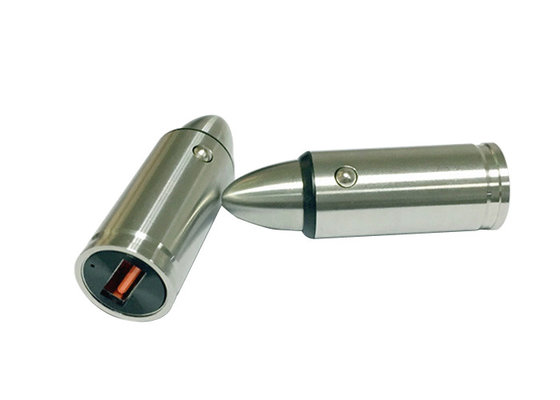 18W Quick Charge Stainless USB Car Charger For IPhone IPad Galaxy