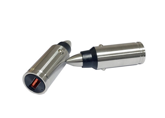 Armor Piercing Single Port QC3.0 Fast Charging Car USB Charger Bullet Shaped