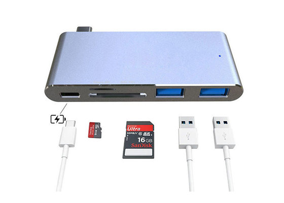 Multi port mini macbook USB Type C Hub CE ROHS FCC REACH Certification