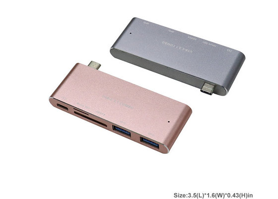 5 In 1 Type C Combo Macbook Pro Hub With Pd For Charge And Transfer Data