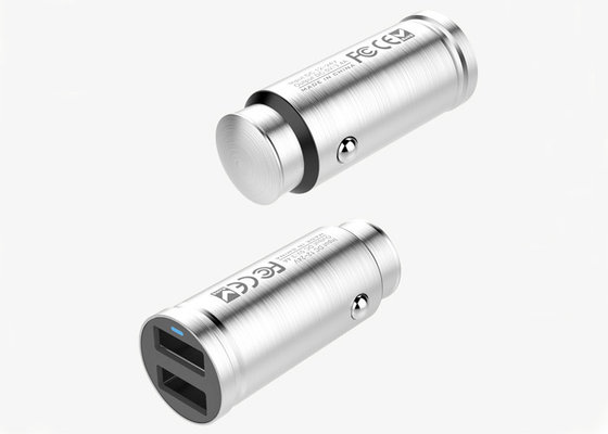 Bullet Quick Micro Double Usb Car Charger Adapter 5V 3.1A / 4.8A for Sumsung Galaxy