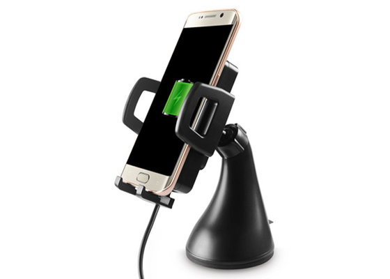 Black Qi Wireless Charging Products Car Mount Air Vent Holder For Samsung Galaxy S8