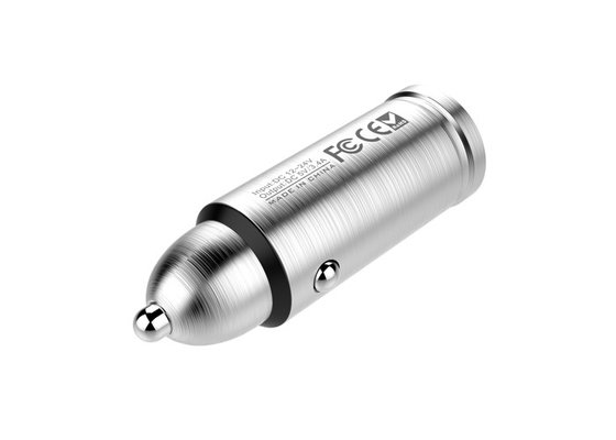 Fast 12v Dual Port Usb Car Charger Adapter / In Car Phone Charger 3.1A 4.8A