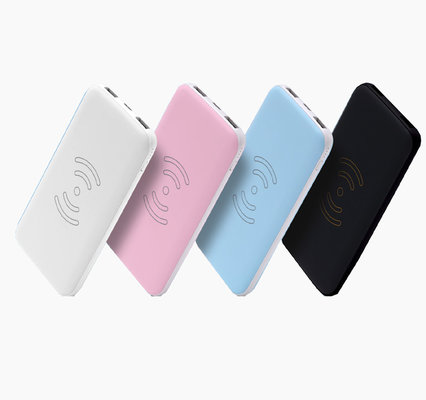 2018 New Wireless Charger Polymer 8000 mAh Power Bank with 2 usb output