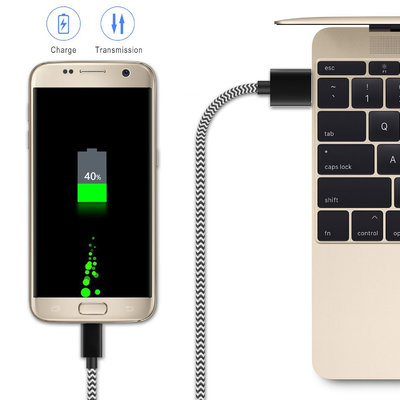 micro USB Data Cable  TPE / Nylon / Jean Cloth / PU Braided with aluminum housing