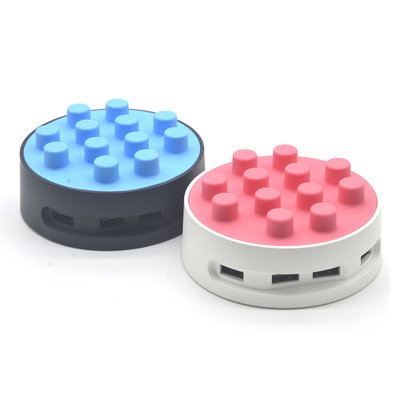 Smart Multiple USB Charging Station With Silicone Holder Output 5V 6.8A 34W