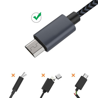 Android Charger Cable/Fast Charging Cable for Samsung Galaxy S7/S6/Sony, Motorola and More 
