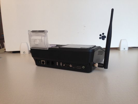 L'OS d'Andrioid 4.4.2 a basé le terminal de position de NFC avec le lecteur d'empreintes digitales biométrique
