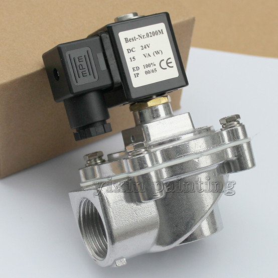 Type à angle droit durée de longue durée électromagnétique de dc 24 V à C.A. 220 V de vanne électromagnétique