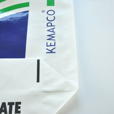 Waterproof Square Bottom PP Woven Laminated Bag 25kg for Chemicals Powders