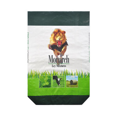 Biodegrable PP Woven Sugar Bag , Square Bottom Woven Polypropylene Sand Bags