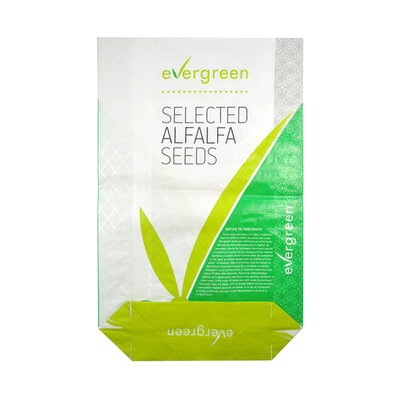 Square Bottom Custom Woven Polypropylene Bags , 25kg Seed Packaging Bags