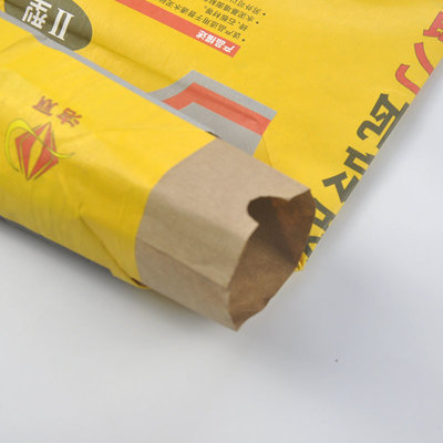 Multiwall Paper External Valve Sack 20kg Tile Grouts Packing Custom Printed