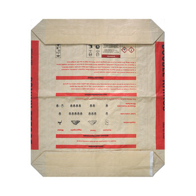 50kg PP Woven Valve Cement Packing Bags Light Weight Impact Resistance
