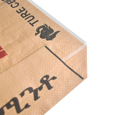 Water Resistant PP Woven Sack Bags With Valve , Recycled Cement Bags 50kg Capacity