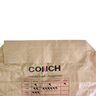 50kg Block Bottom PP Cement Bags High Strength Customized Logo Accept
