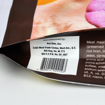 Eco Friendly BOPP Laminated Bags , Side Gusset Animal Feed Bags High Strength