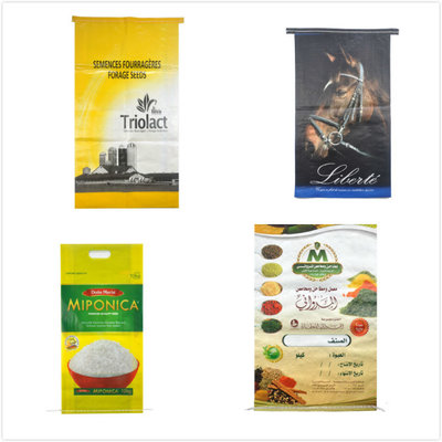 Custom BOPP Laminated Bags , Polypropylene Packaging Bags for Feed / Rice / Seed