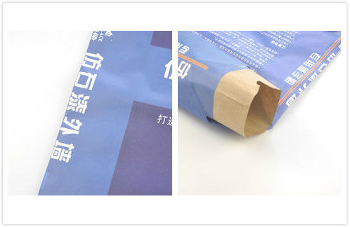 4 Ply Kraft Paper Packaging Bag with External Valve , Woven Polypropylene Sand Bags