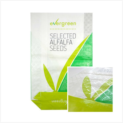Light Weight PP Woven Sack Bags Anti Slip Square Bottom Customized Printing