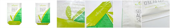 Light Weight PP Woven Sack Bags Anti Slip Square Bottom Customized Printing