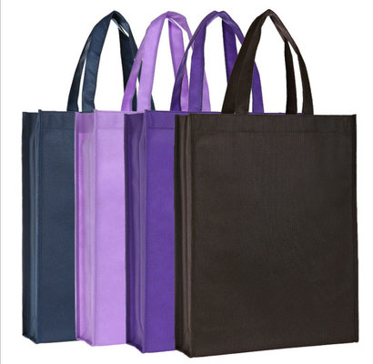 Tote Laminated Non Woven Fabric Bags , Foldable Shopping Bag Custom Design