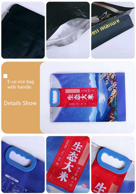 Cutomized E-co Rice Bag with  PP Woven Materials, Woven Rice Bags with Lamination