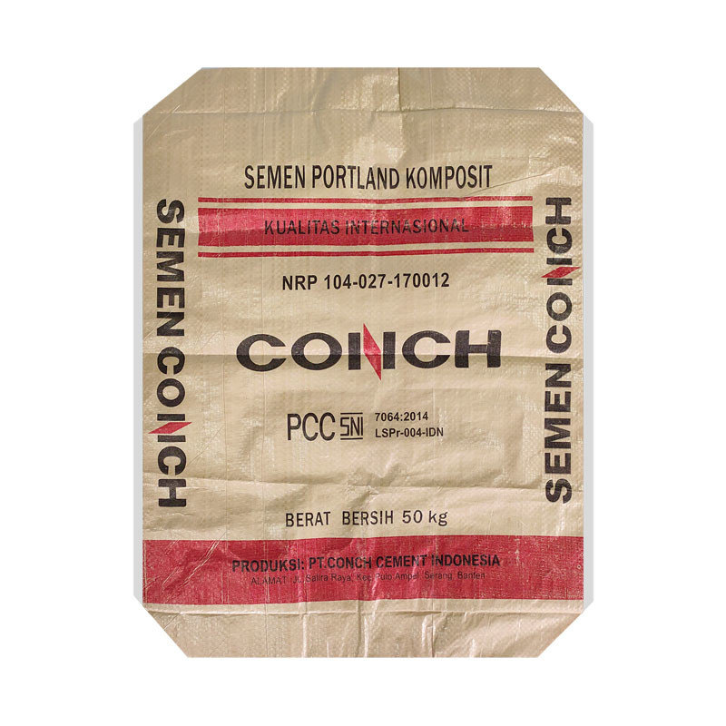 50kg Block Bottom PP Cement Bags High Strength Customized Logo Accept
