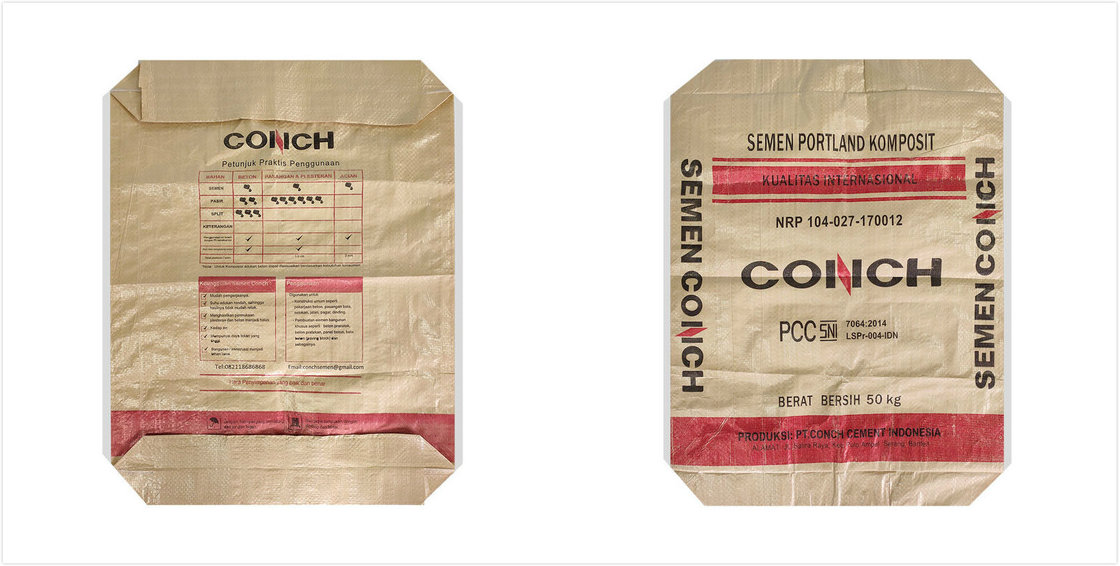 Cement Packing PP Woven Sack Bags ， Flour Packaging Bags With Valve OEM Service