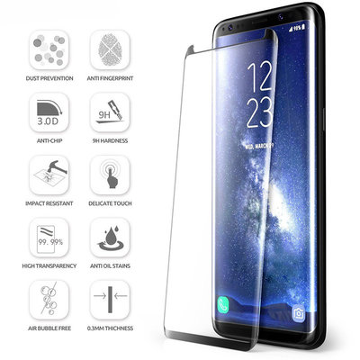Anti - Fingerprint / Smudge HD Privacy Glass Screen Protector Samsung Galaxy S8