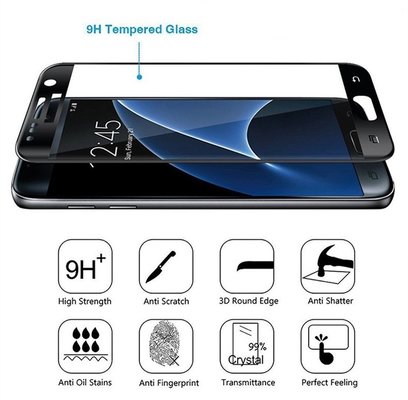 Case Friendly Samsung Tempered Glass Screen Protector 3D Curved Coverage