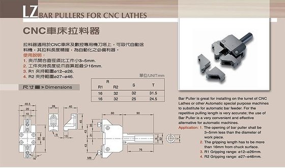 Four Axis Metal Lathe Parts Brass CNC Turned Parts CNC Lathe Bar Puller