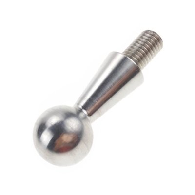 Stainless Steel Precision Turned Parts Valve Stem Spare Parts 10mm Ball Head
