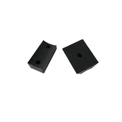 Compression Moulded Rubber Parts , Black Color Rubber Molded Parts Rubber Feet